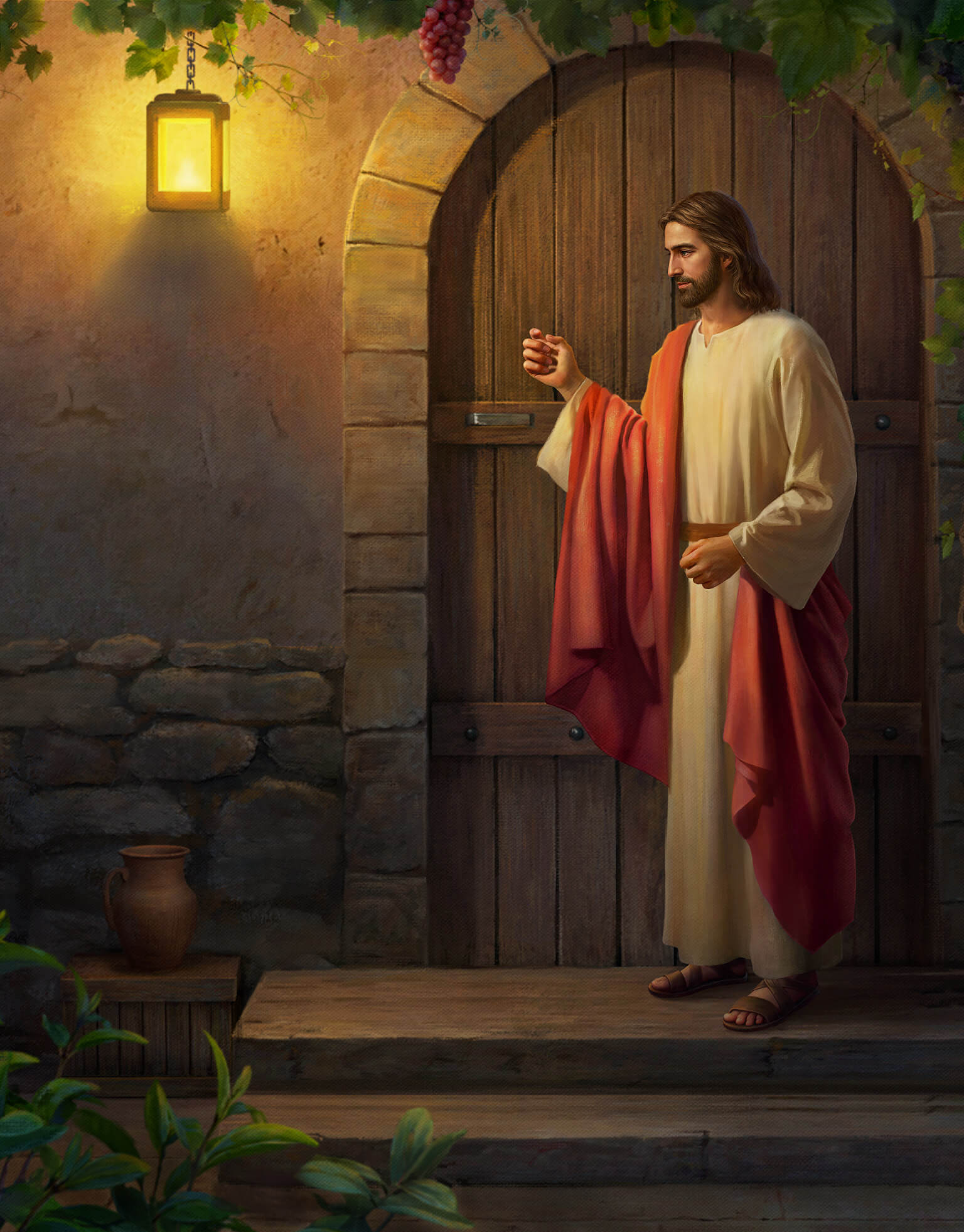 Jesus Christ Knocking At The Door Jesus Christ Son God Knocking Door